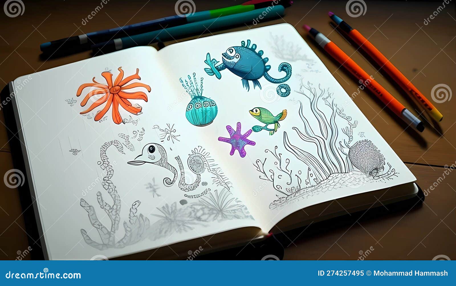 Random Pi Notebook, Made with Generative AI Stock Illustration ...