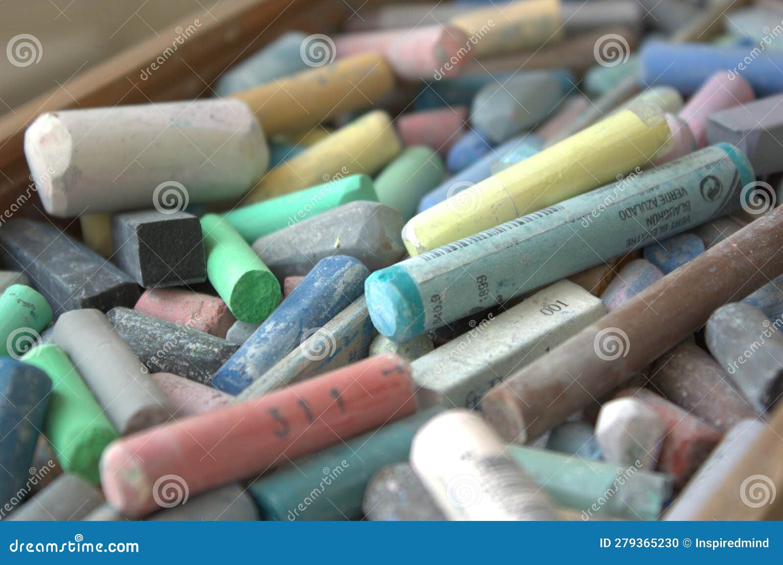 Random pieces of pastel stock photo. Image of chalk - 279365230