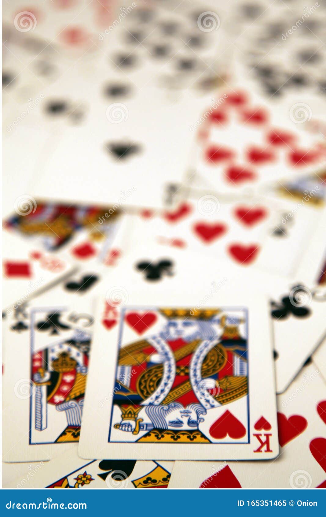 Random Playing Cards Together Forming a Background Stock Image - Image ...