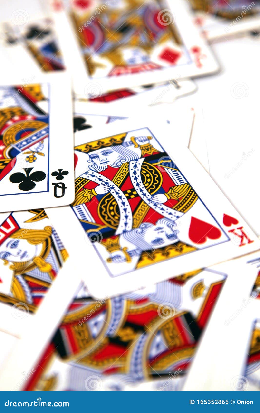 Random Playing Cards Together Forming a Background Stock Image - Image ...