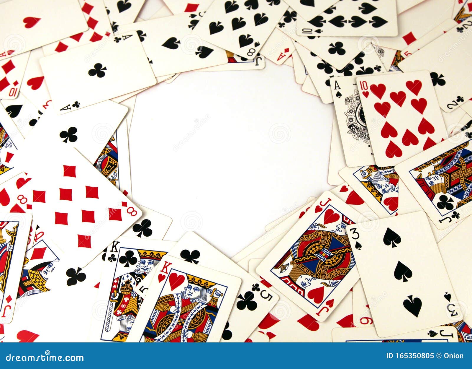 Random Playing Cards Together Forming a Background Stock Image - Image ...