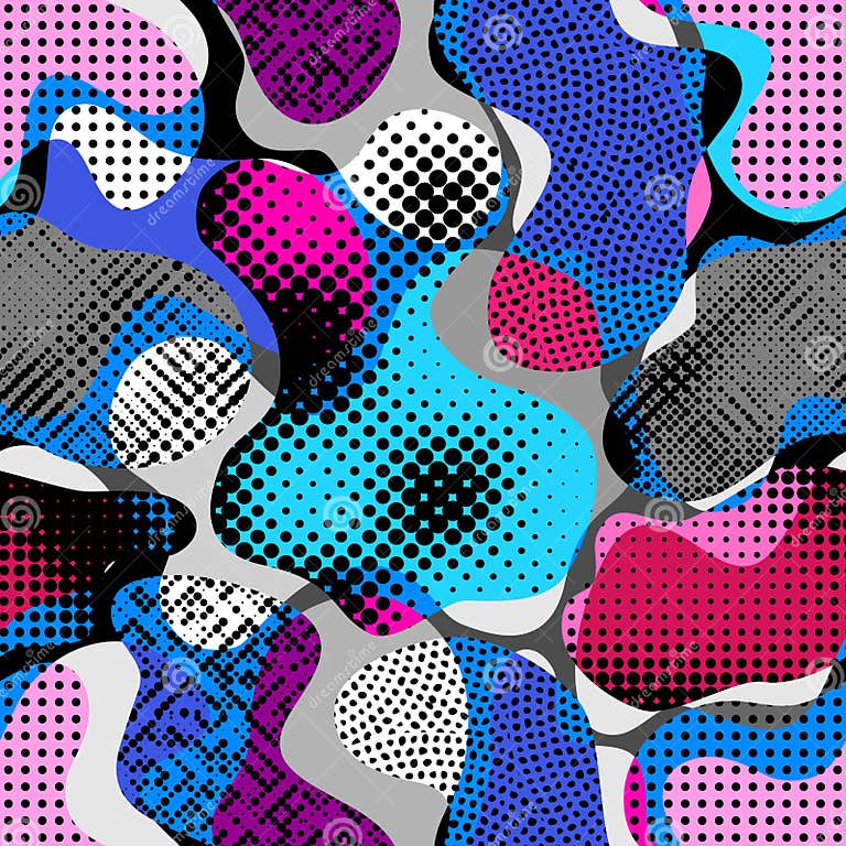 Random polka dot pattern stock vector. Illustration of polygonal ...