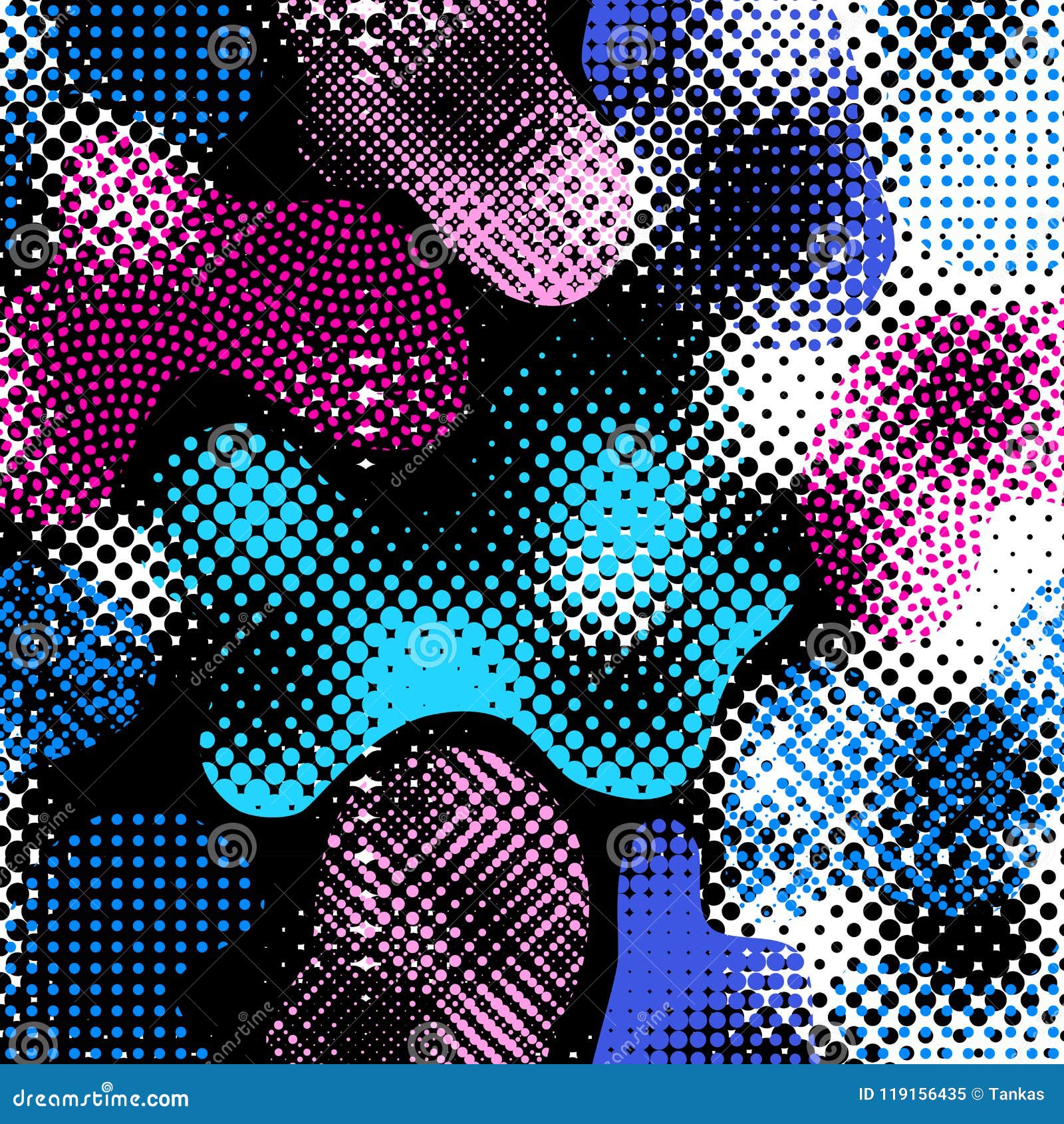 Random polka dot pattern stock vector. Illustration of continuity ...