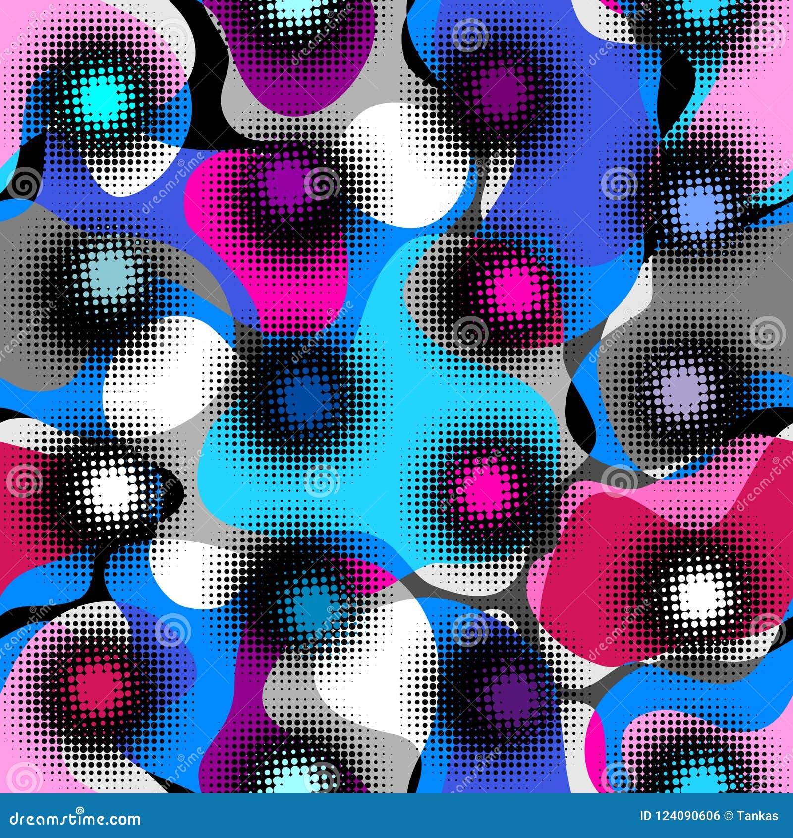 Random Polka Dot Pattern Vector Illustration. Stock Vector ...