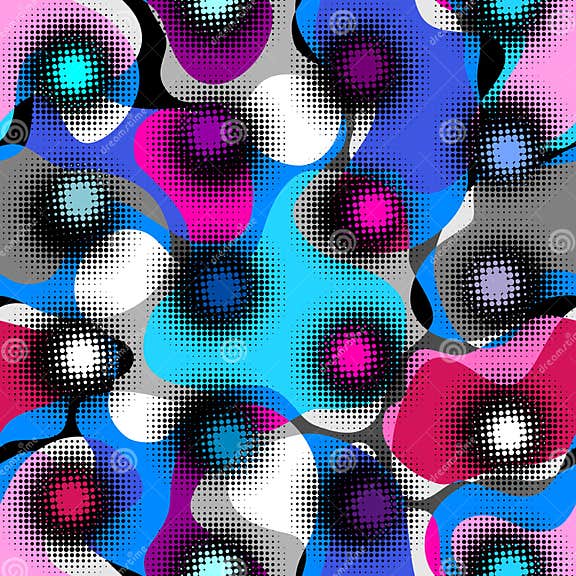 Random Polka Dot Pattern Vector Illustration. Stock Vector ...