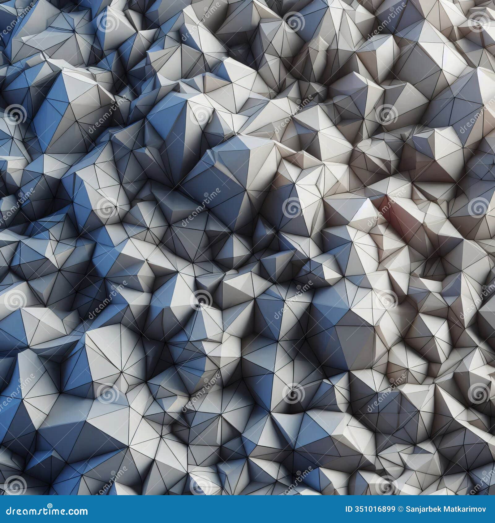 Random Polygons Irregular Polygons Distributed Across a Surface Stock ...