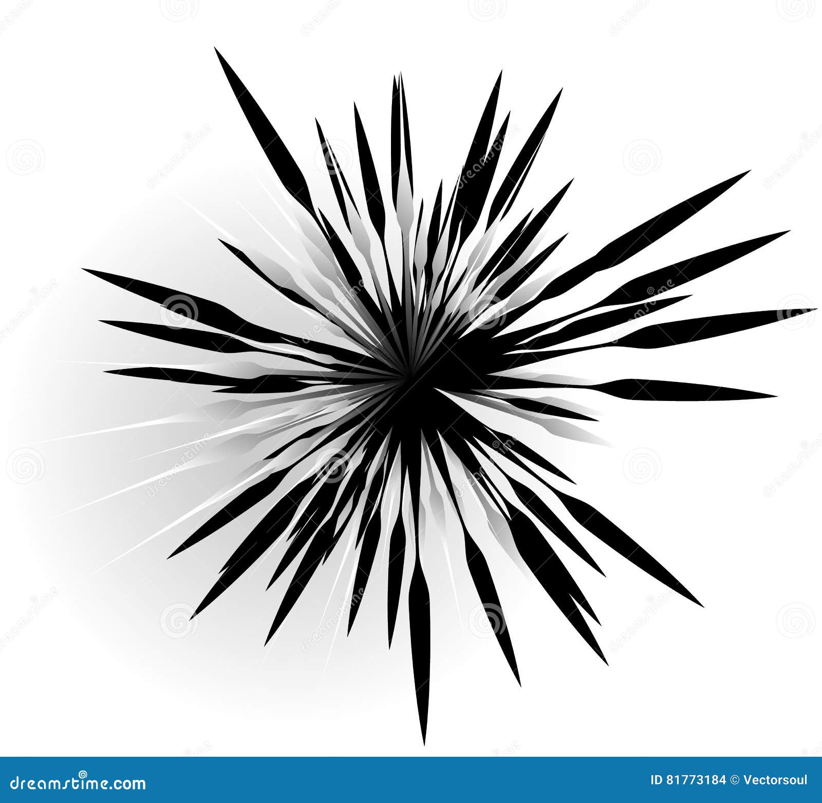 Random Radial Shape. Abstract Geometric Element Stock Vector ...