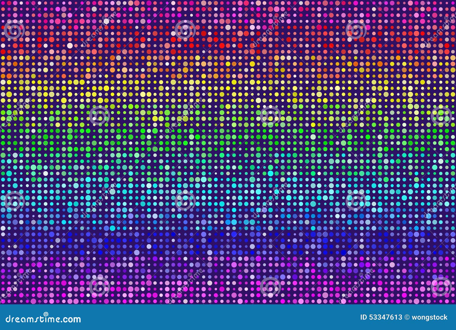 Random Rainbow Dots Pattern Seamless Background. EPS8 Vector Stock ...