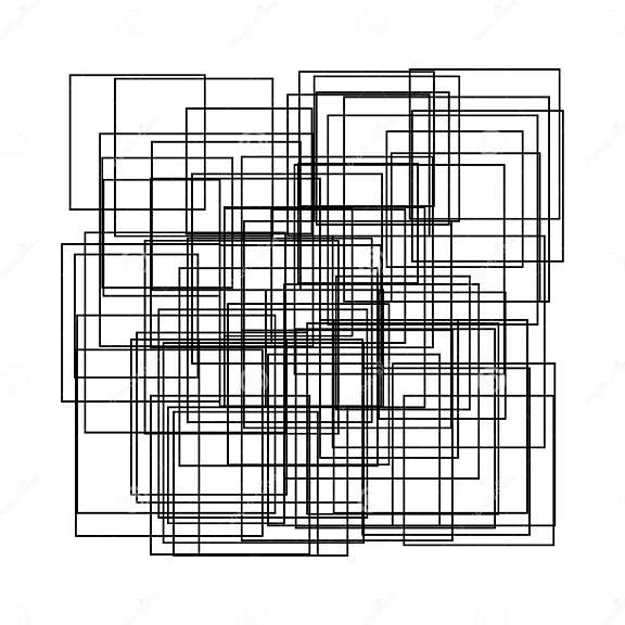 Random Rectangles Structure Vector Composition, Pattern Stock Vector ...