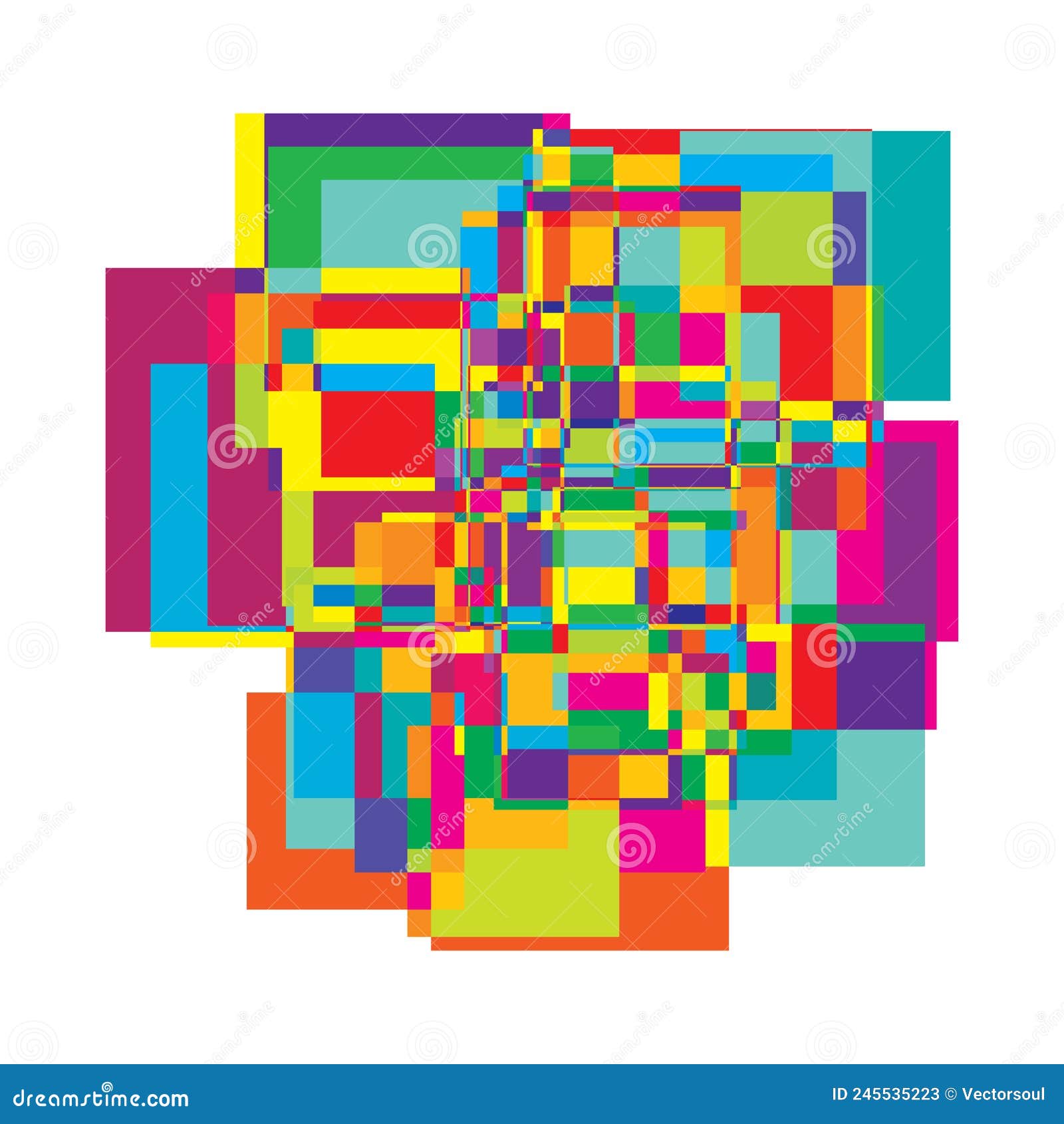 Random Rectangles Structure Vector Composition, Pattern Stock Vector ...
