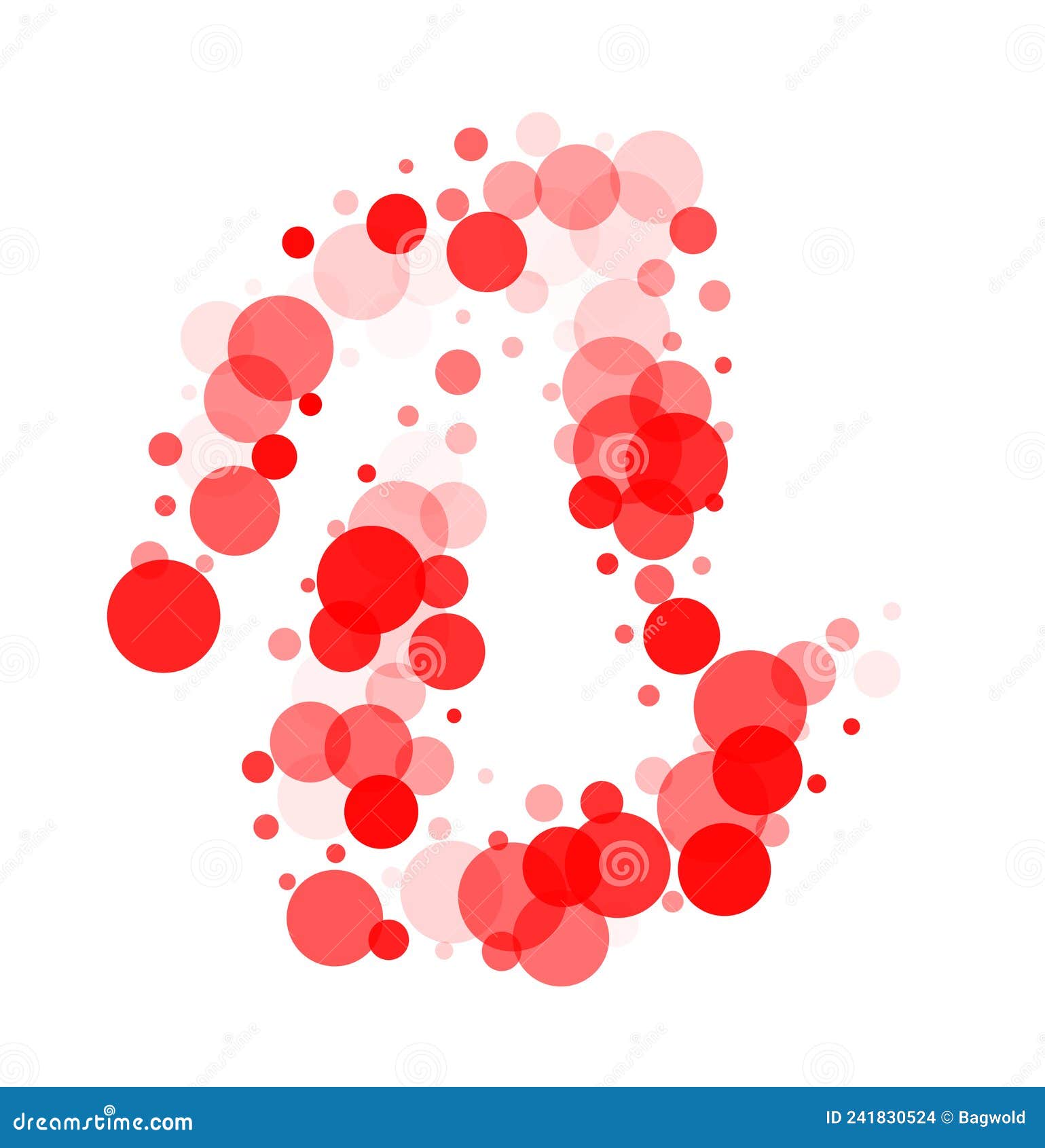 Random Red Dot Pattern Vector Illustration Stock Vector - Illustration ...