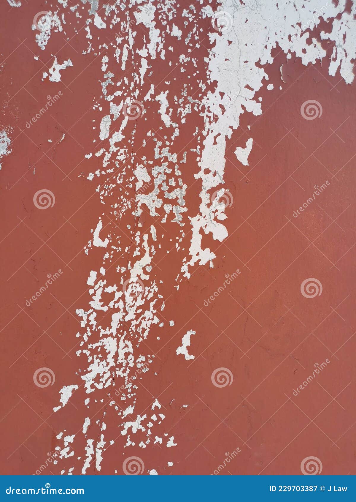 Red and White Pealing Paint Patterned Wall Stock Image - Image of ...