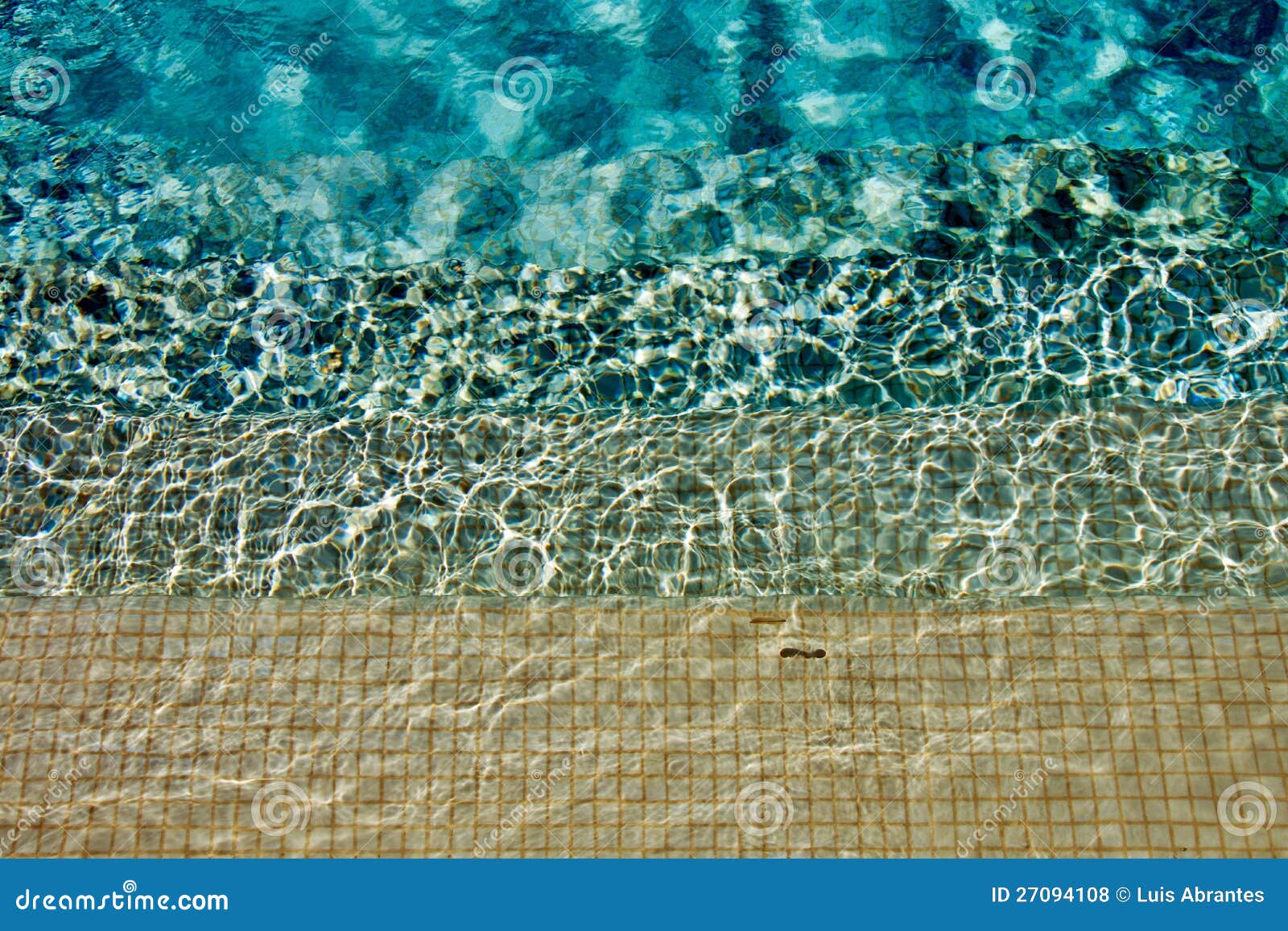 Random Ripples on Swimming Pool Steps Stock Photo - Image of standing ...