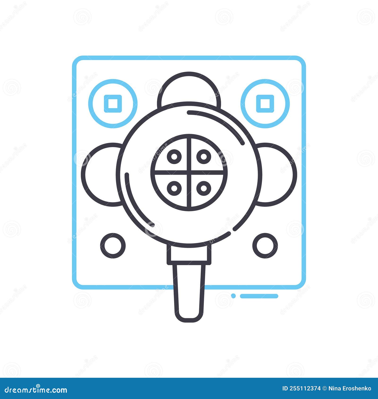 Random Sample Line Icon, Outline Symbol, Vector Illustration, Concept ...