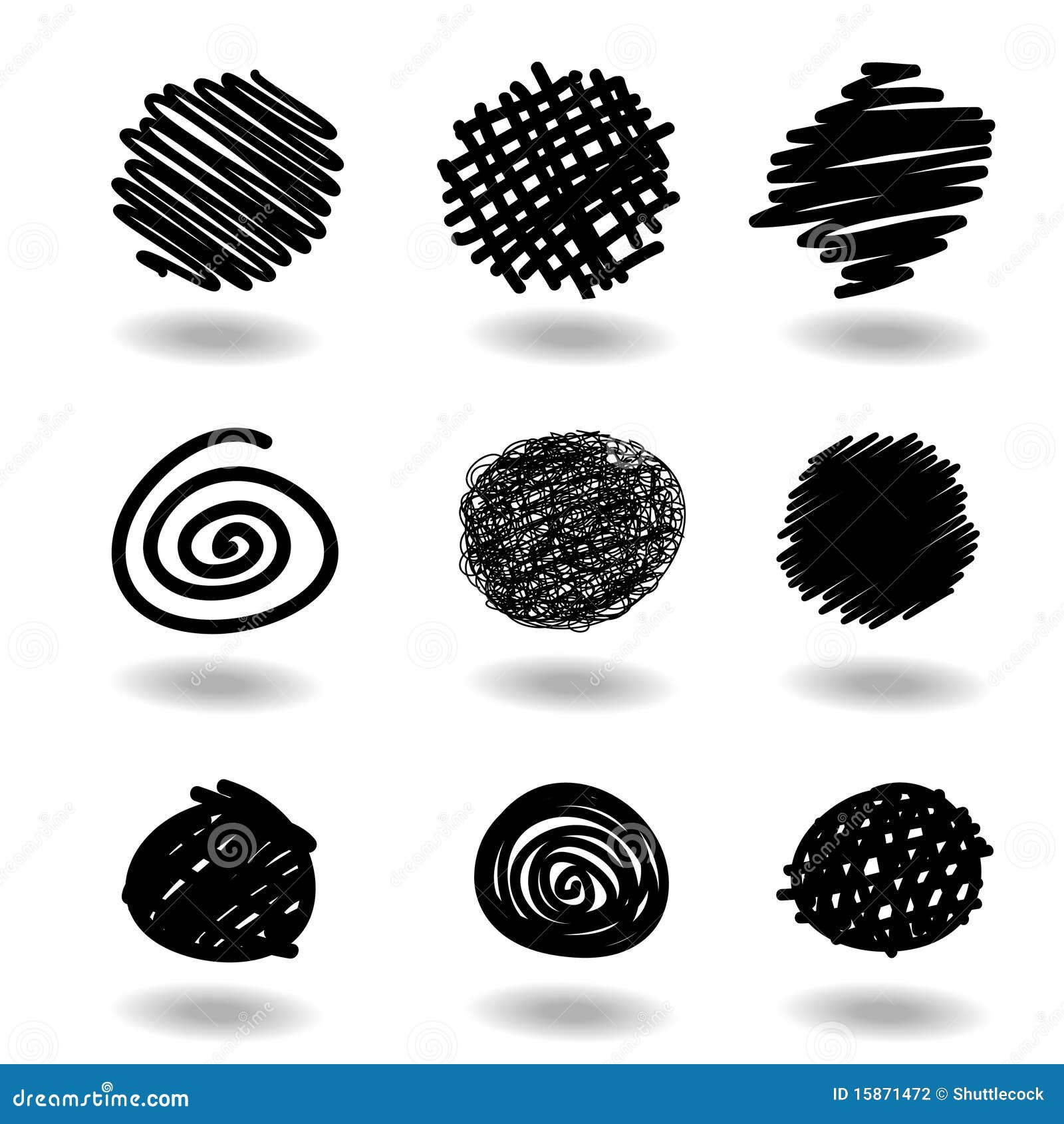 Random Scribble Circles. Concentric Circles In A Hand Drawn Style ... Random Scribble Circles. Concentric Circles In A Hand Drawn Style ...
