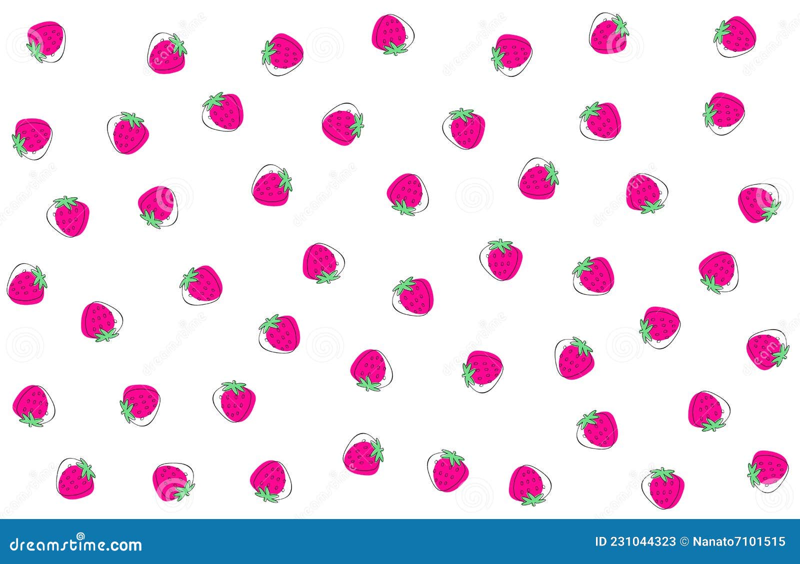 Strawberry Seamless Pattern Transparent Background. Transparent ...