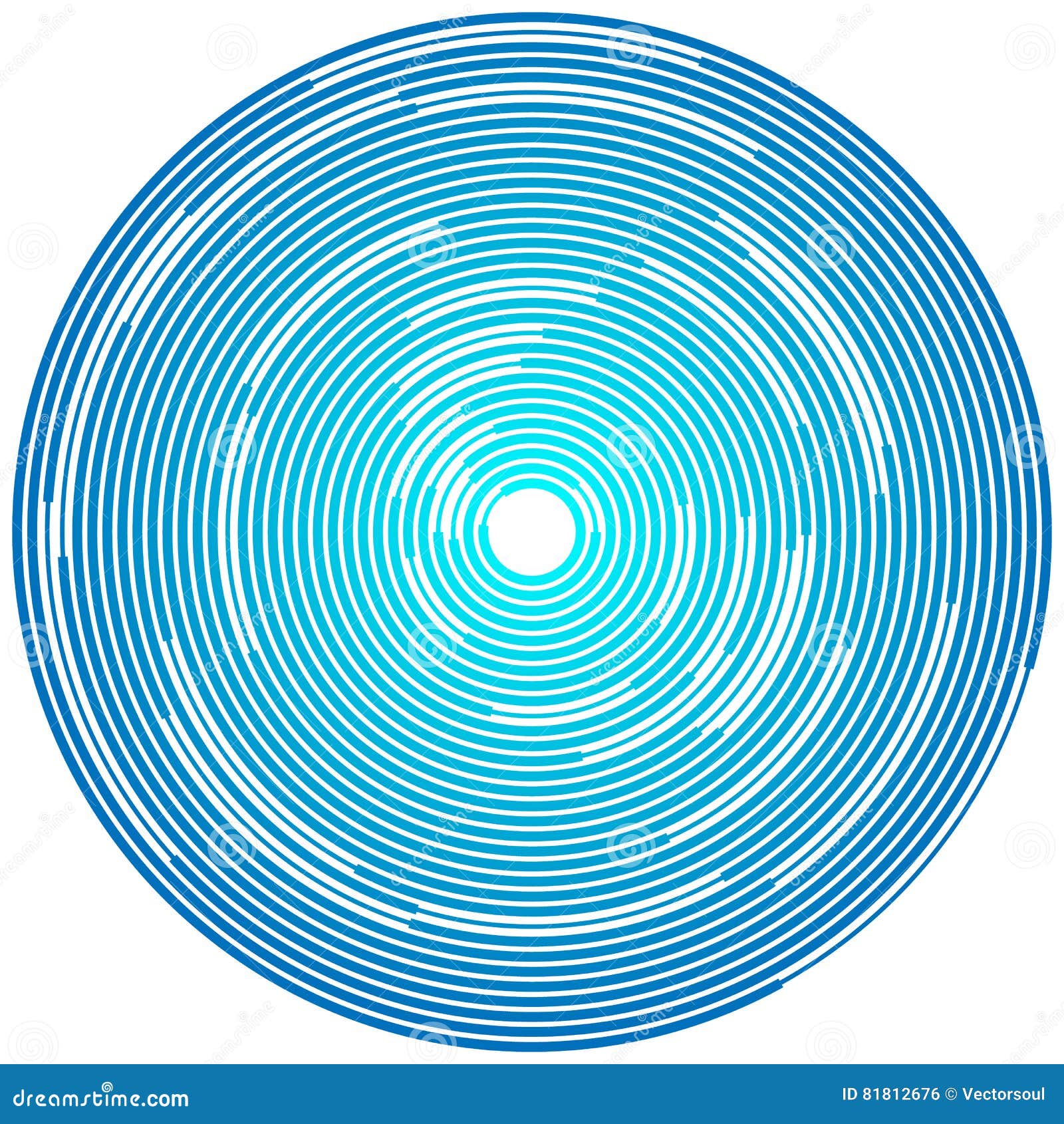 Random Segmented Circles / Rings. Radial, Radiating Circular Element ...