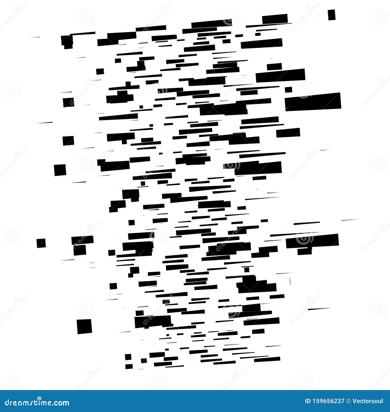 Random Segmented Lines Pattern. Dashed Dynamic Stripes Stock Vector ...