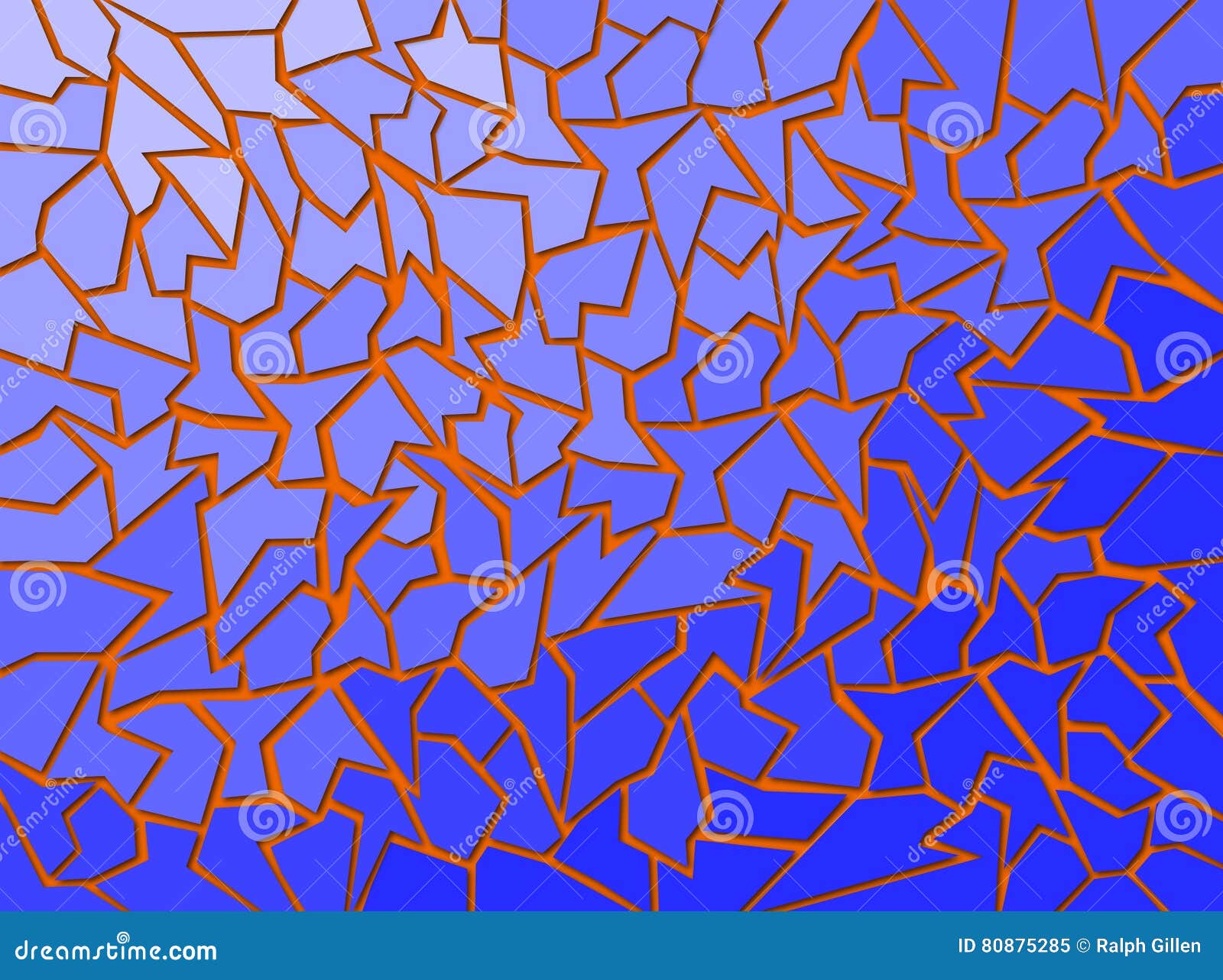 Random Shapes Blue Orange stock illustration. Illustration of colorful ...