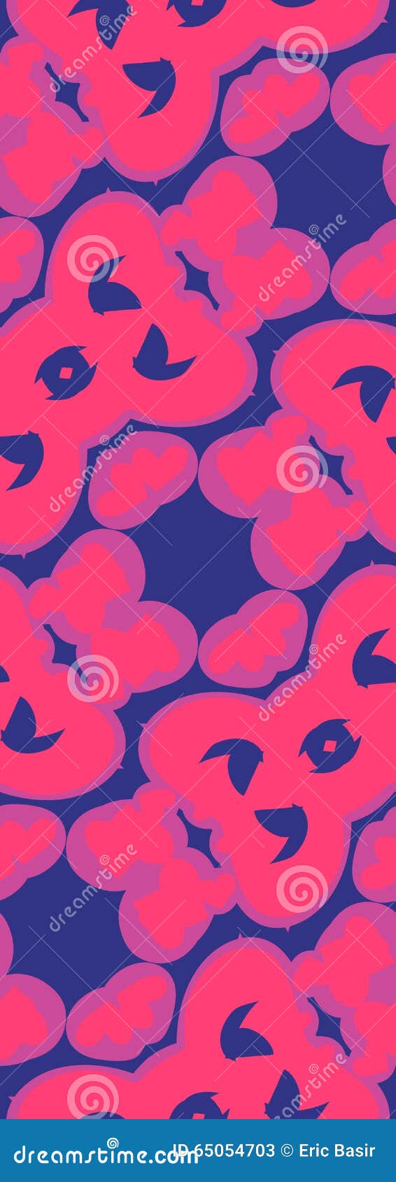 Random Shapes in Seamless Pattern Stock Illustration - Illustration of ...