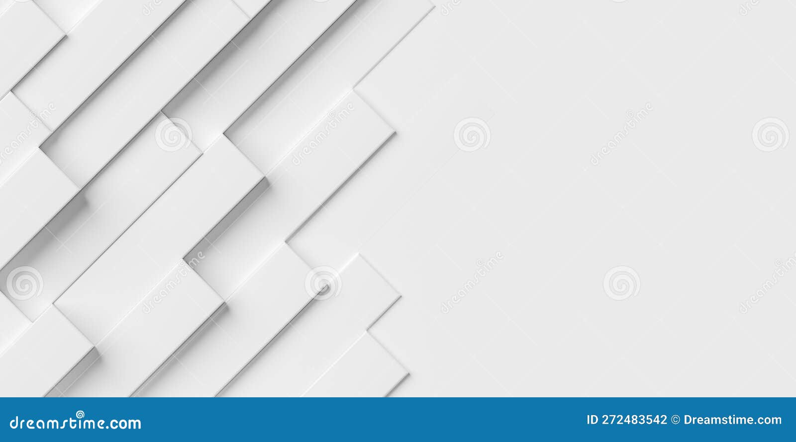 Random Shifted Diagonal White Long Rectangle or Cube Geometrical ...