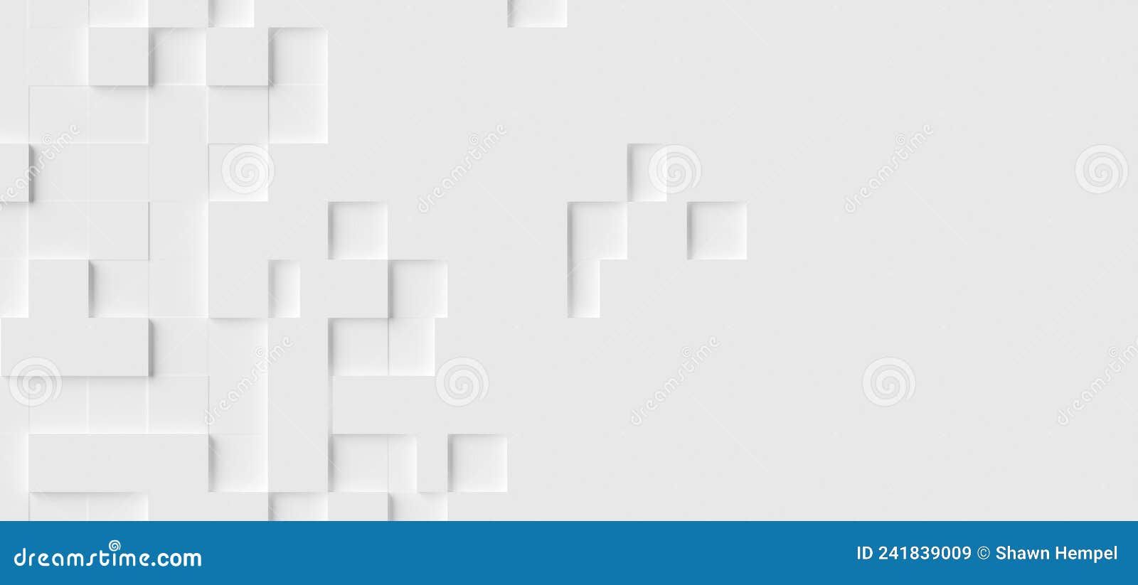 Random Shifted Inset White Cube Boxes Block Background Wallpaper Banner ...