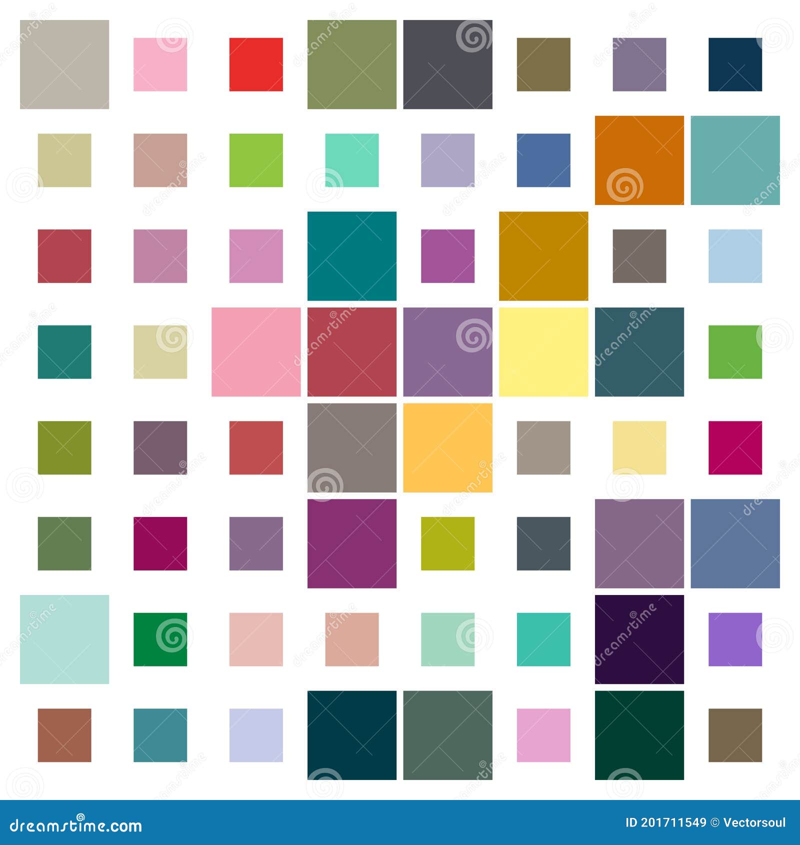 Random Size Squares Vector Illustration. Squares Design Element, Square ...