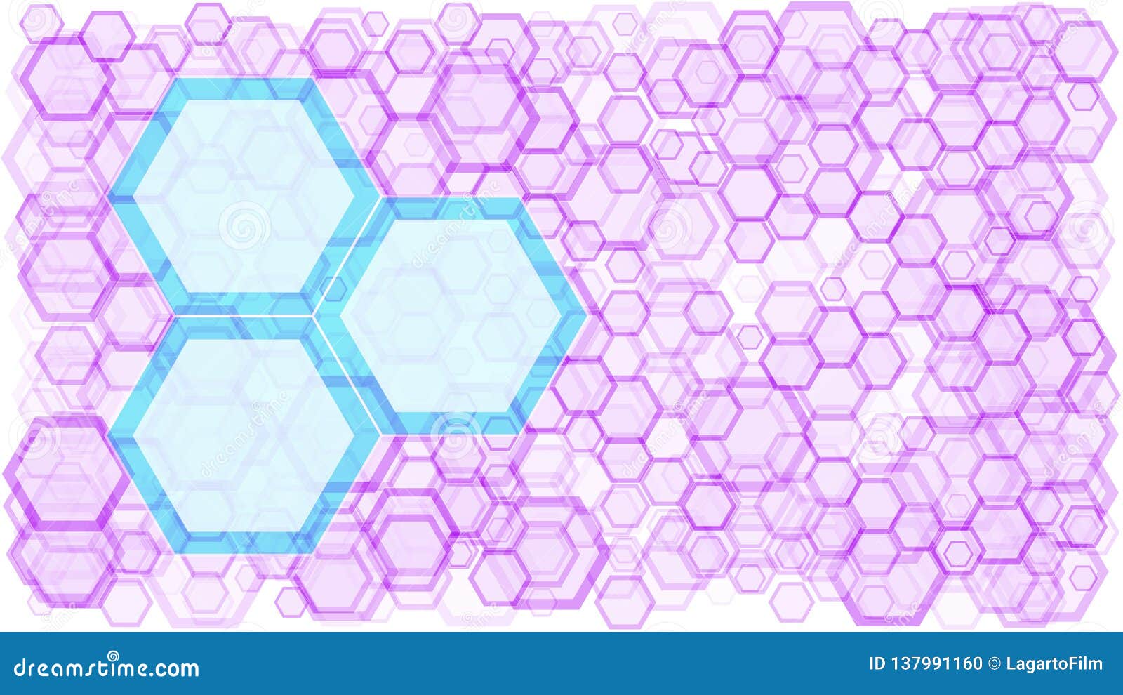 Random Size Transparent Artistic Hexagons Shapes Stock Vector ...