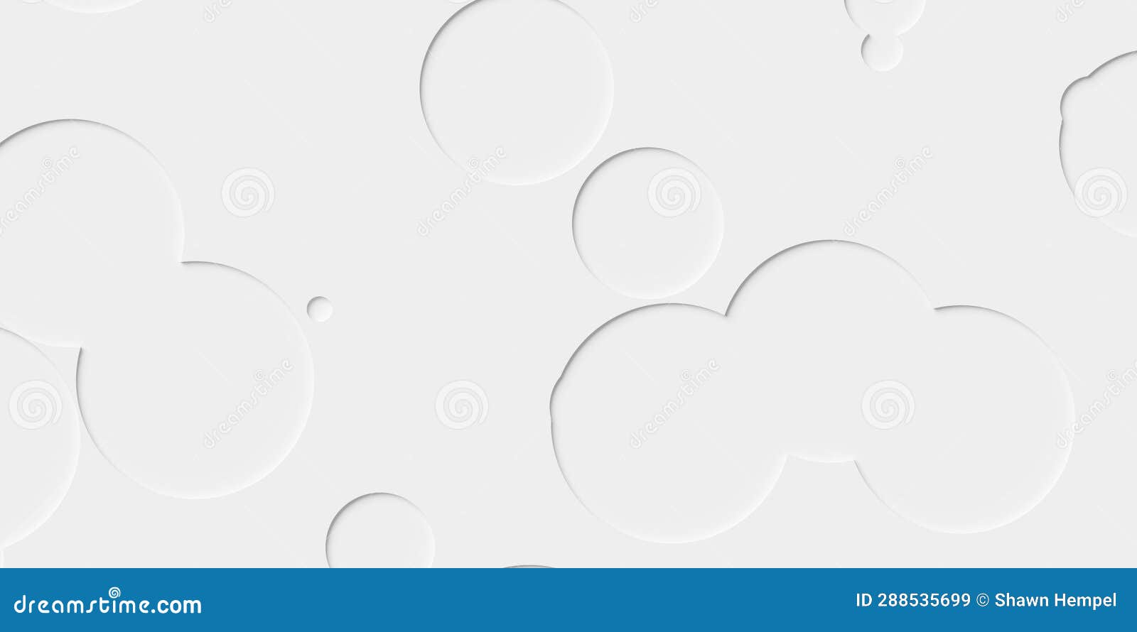 Random Sized Large White Inset Circles Or Cylinders Geometry Objects ...