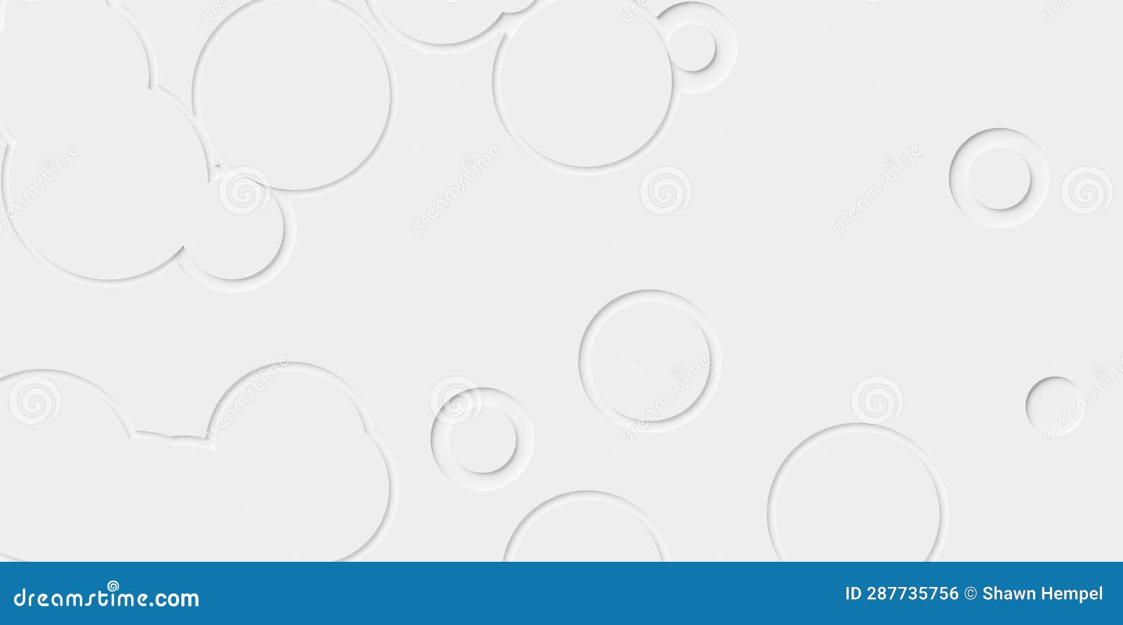 Random Sized Large White Inset Rings Or Drops Geometry Objects ...