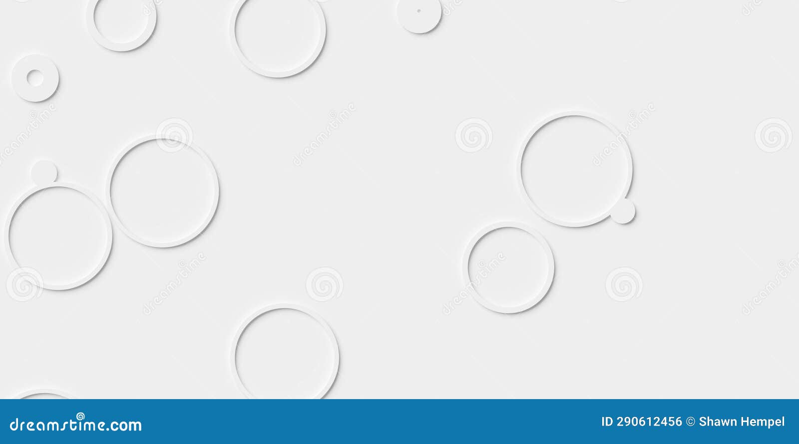 Random Sized Large White Inset Rings Or Drops Geometry Objects ...