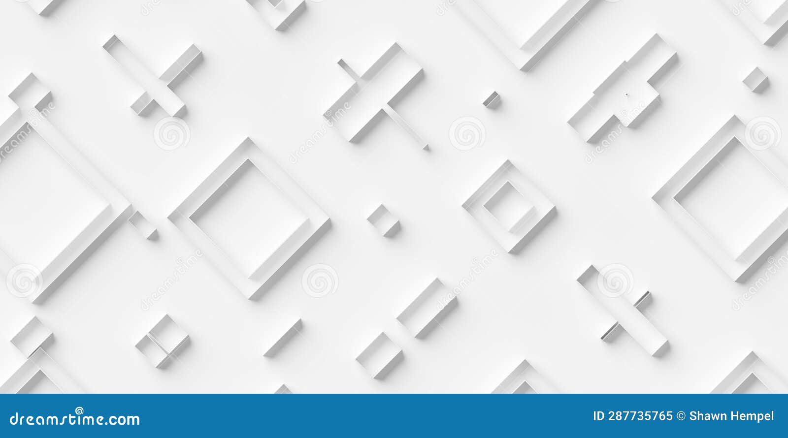 Random Sized Large White Inset Circles Or Cylinders Geometry Objects ...