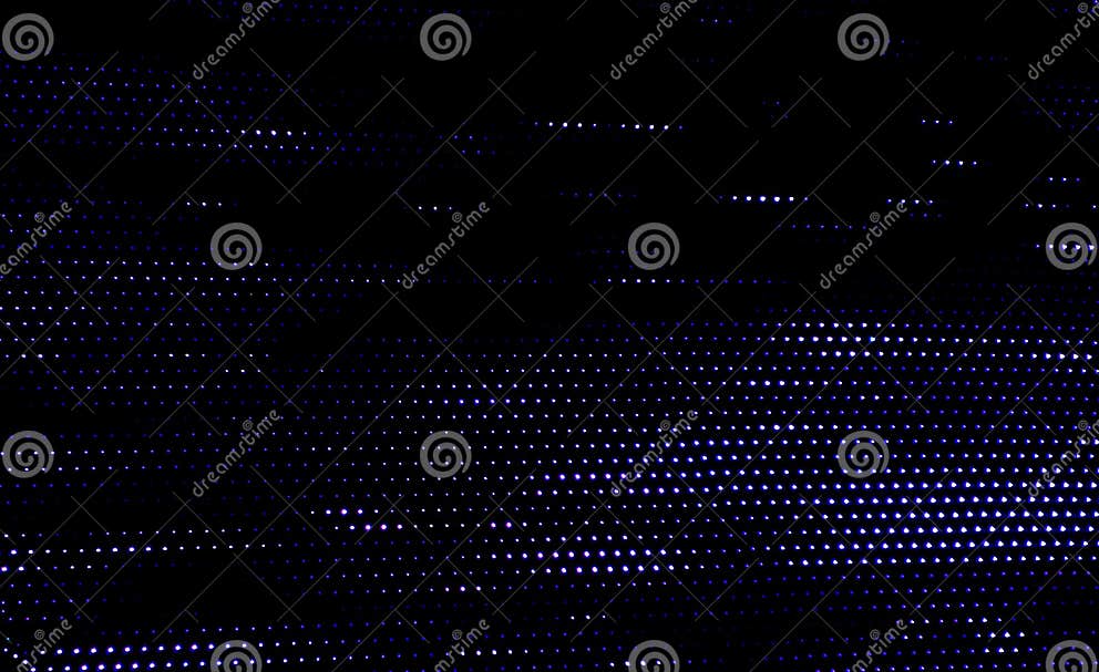 Random of Small Blue Light Dots on Black Stock Illustration ...