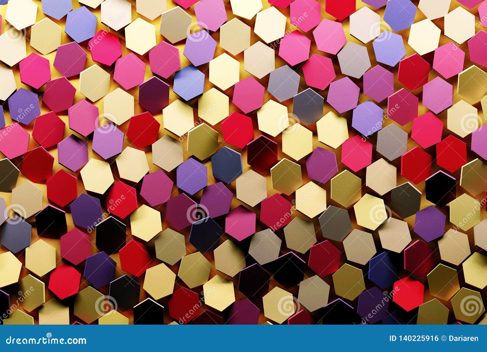 Random small hexagons stock illustration. Illustration of digital ...