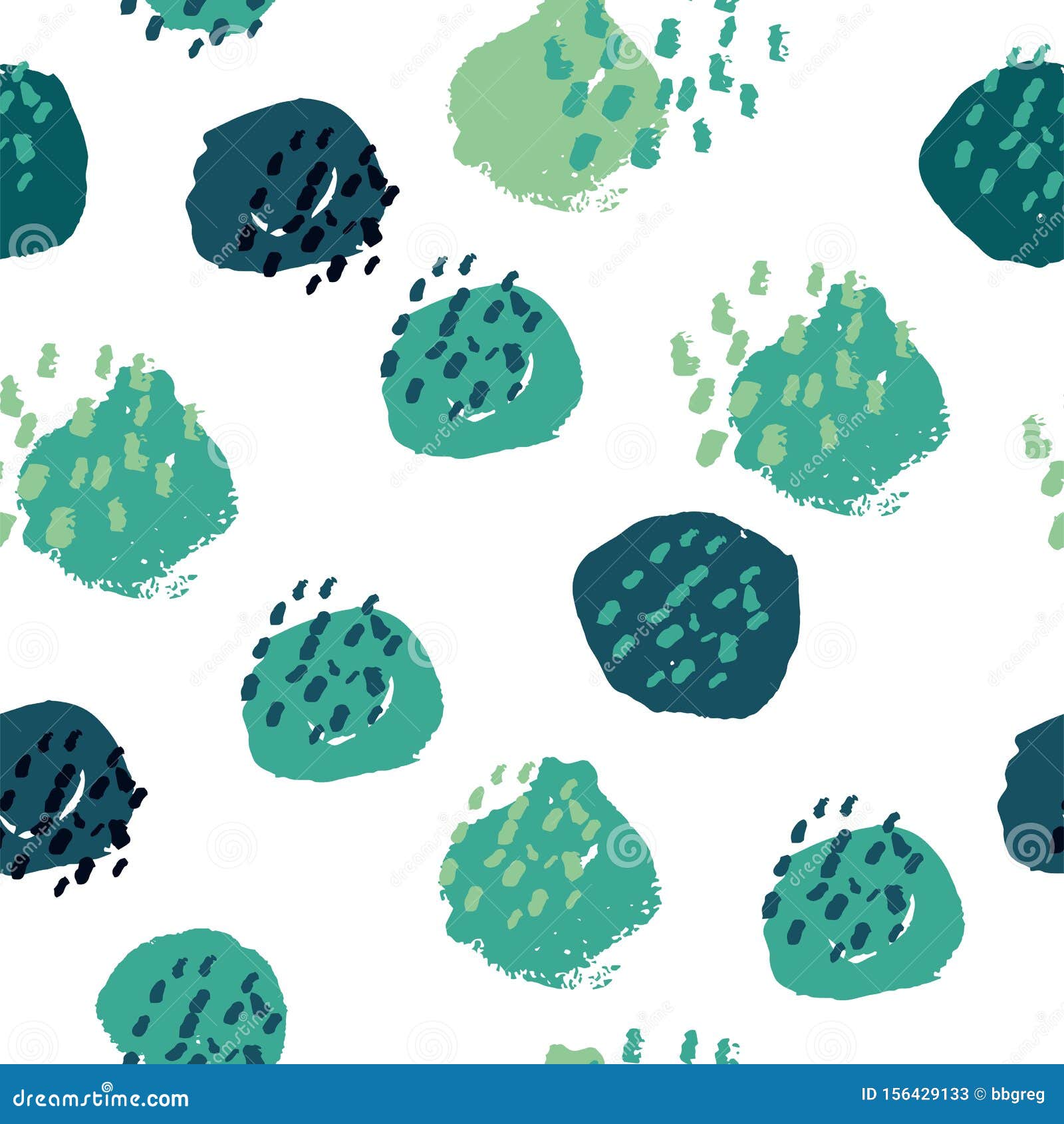 Random Speckle Dots Seamless Pattern. Hand Drawn Splash Spray Vector ...