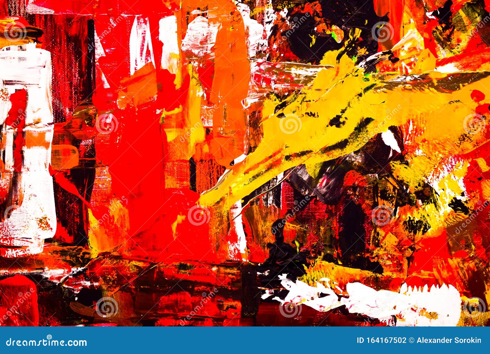 Random Spills of Paints of Different Colors Stock Photo - Image of ...