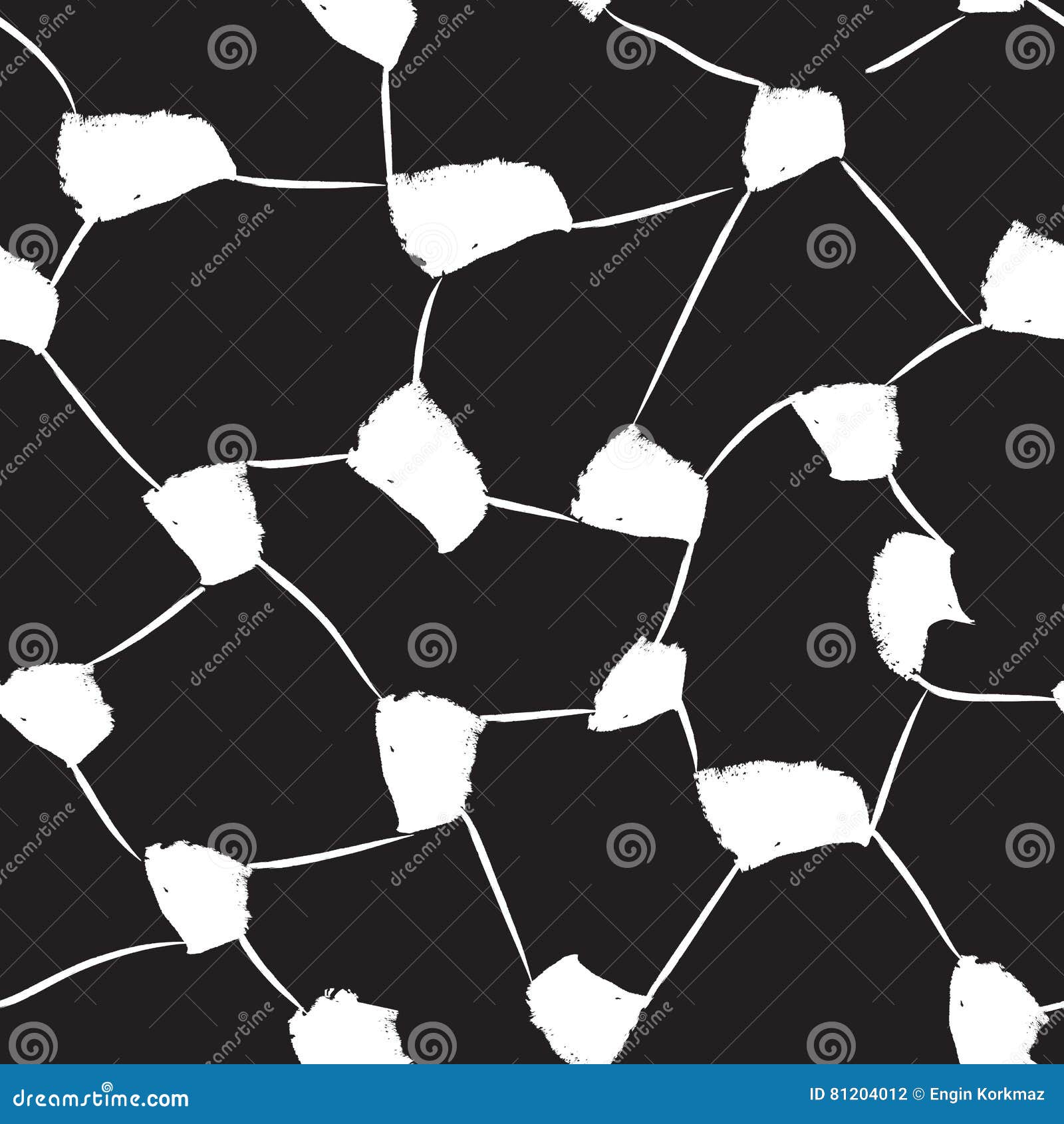 Random Spots Grid Seamless Pattern Stock Vector - Illustration of drawn ...