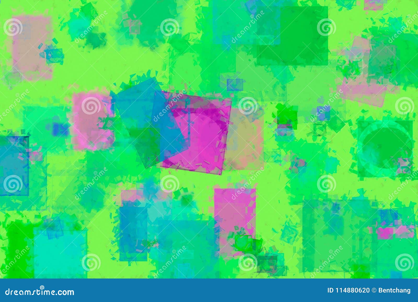 Random Square & Rectangle Shape, Digital Generative Art for Web Page ...