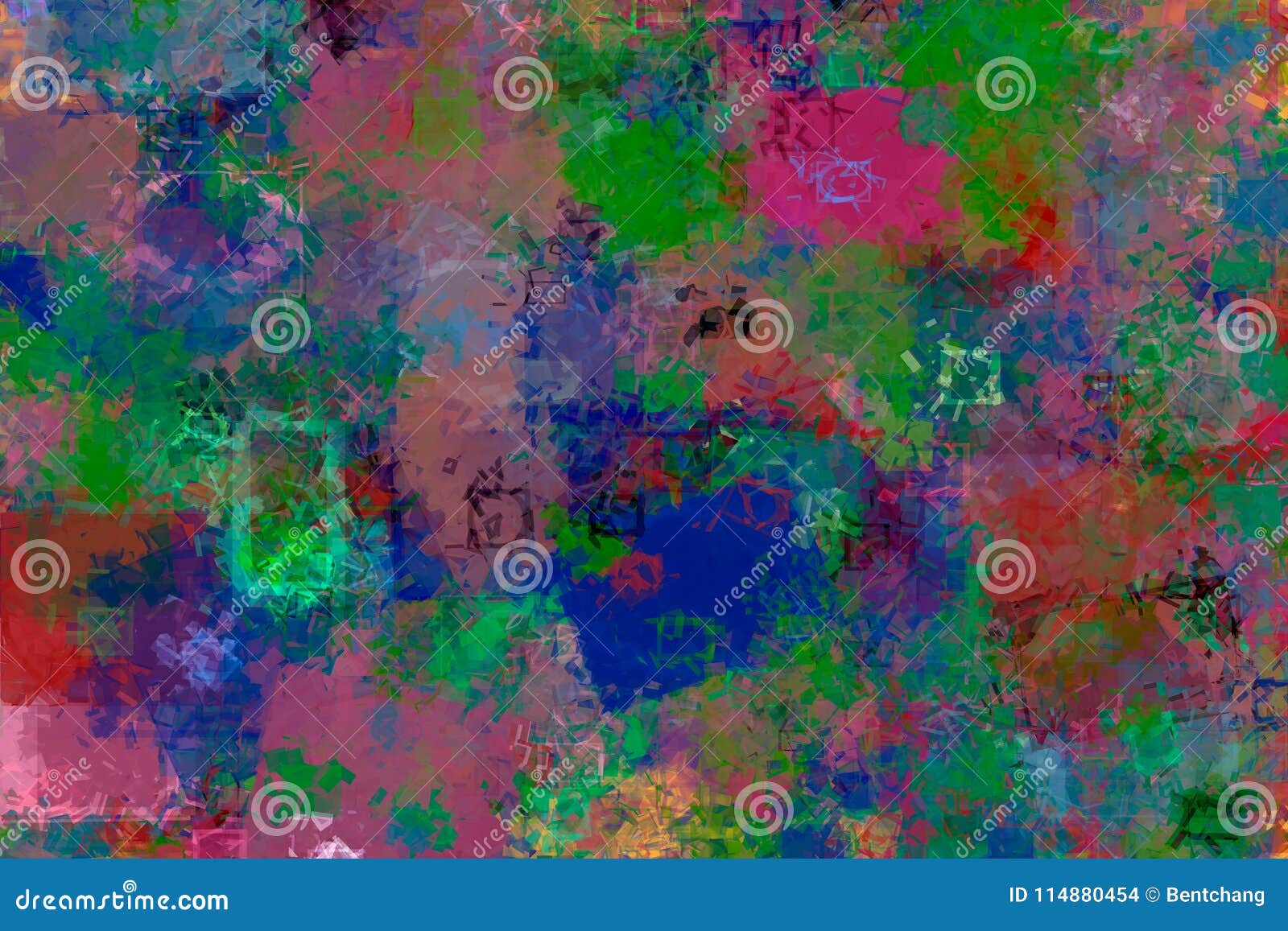 Random Square & Rectangle Shape, Digital Generative Art for Web Page ...