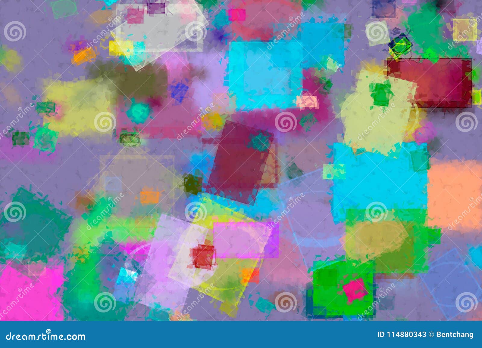 Random Square & Rectangle Shape, Digital Generative Art for Web Page ...