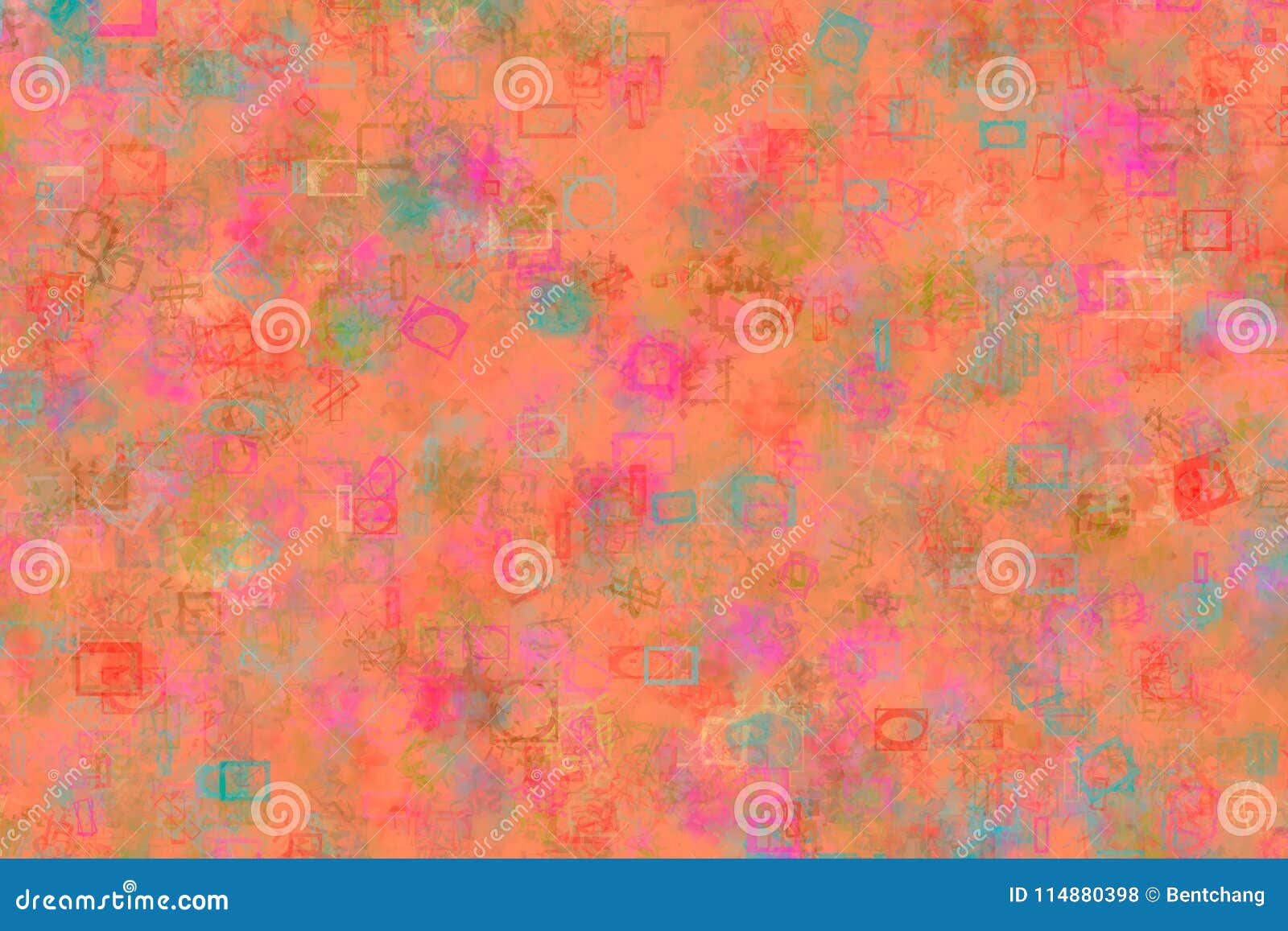 Random Square & Rectangle Shape, Digital Generative Art for Web Page ...