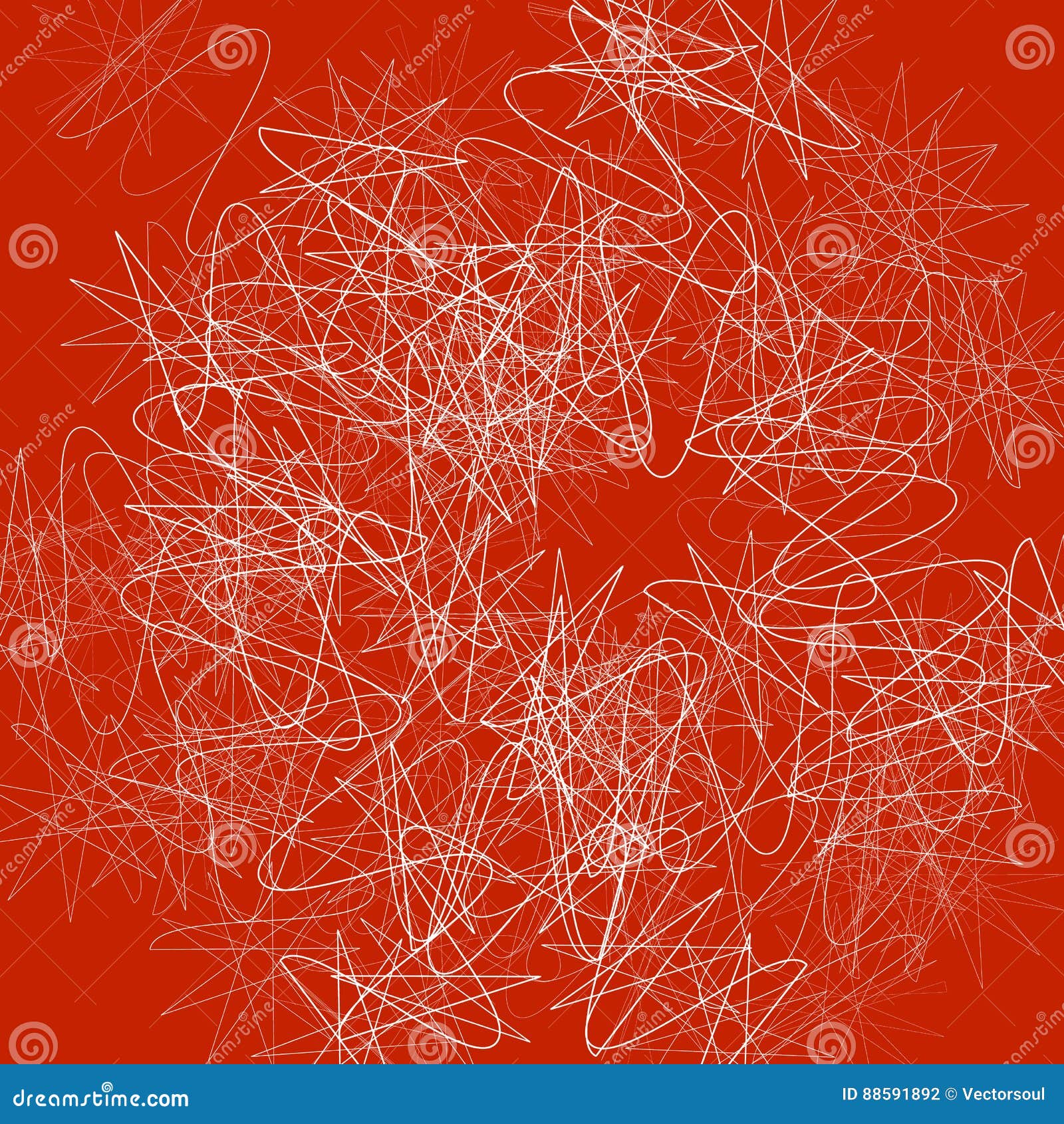 Random Squiggly Lines Abstract Monochrome Pattern, Texture Stock Vector ...