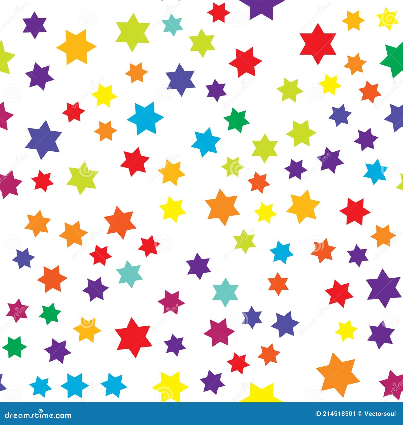 Random Star Shape Pattern, Background. Seamlessly Repeatable Stock ...