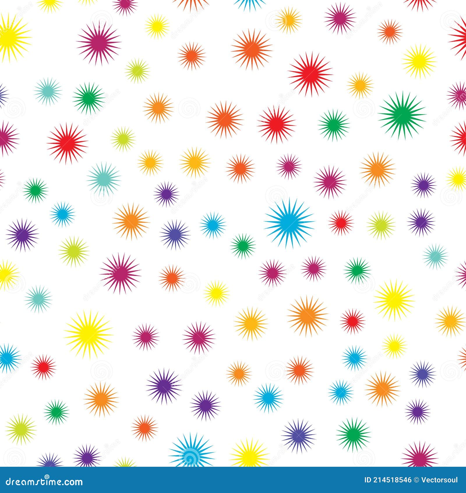 Random Star Shape Pattern, Background. Seamlessly Repeatable Stock ...