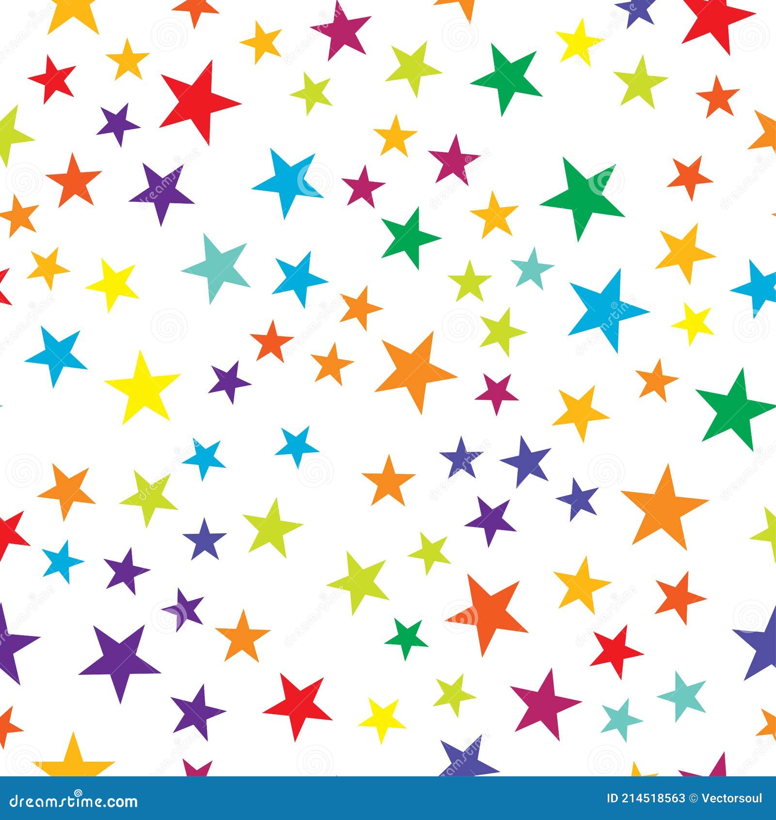 Random Star Shape Pattern, Background. Seamlessly Repeatable Stock ...