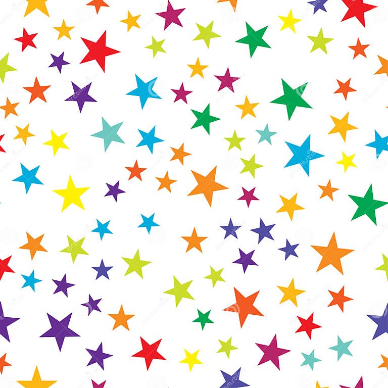 Random Star Shape Pattern, Background. Seamlessly Repeatable Stock ...