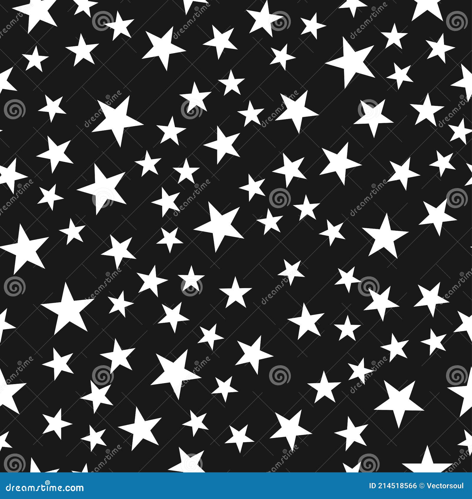 Random Star Shape Pattern, Background. Seamlessly Repeatable Stock ...