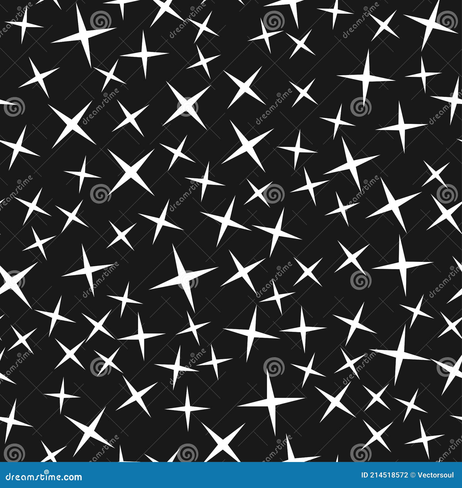 Random Star Shape Pattern, Background. Seamlessly Repeatable Stock ...