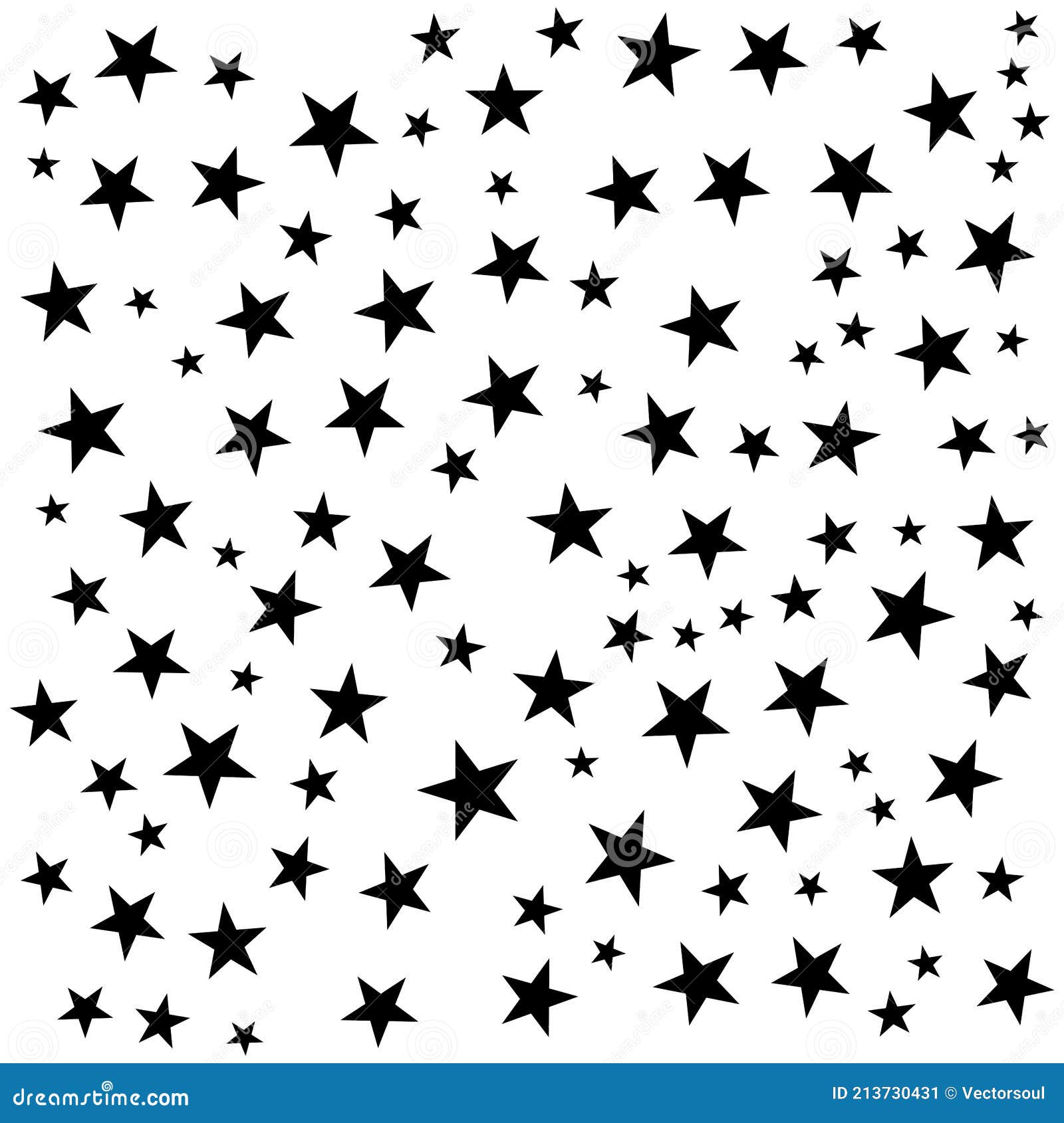 Random Stars, Starry Pattern, Background Illustration Stock Vector ...