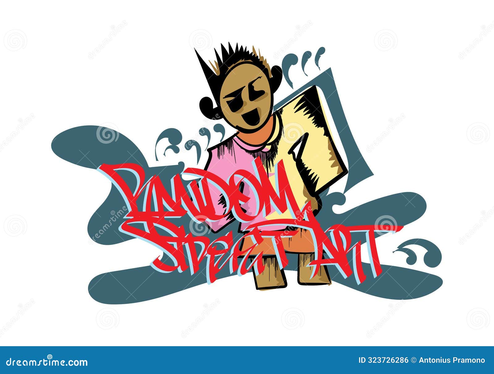 RANDOM STREET ART Graffiti Tag Style Design Stock Vector - Illustration ...